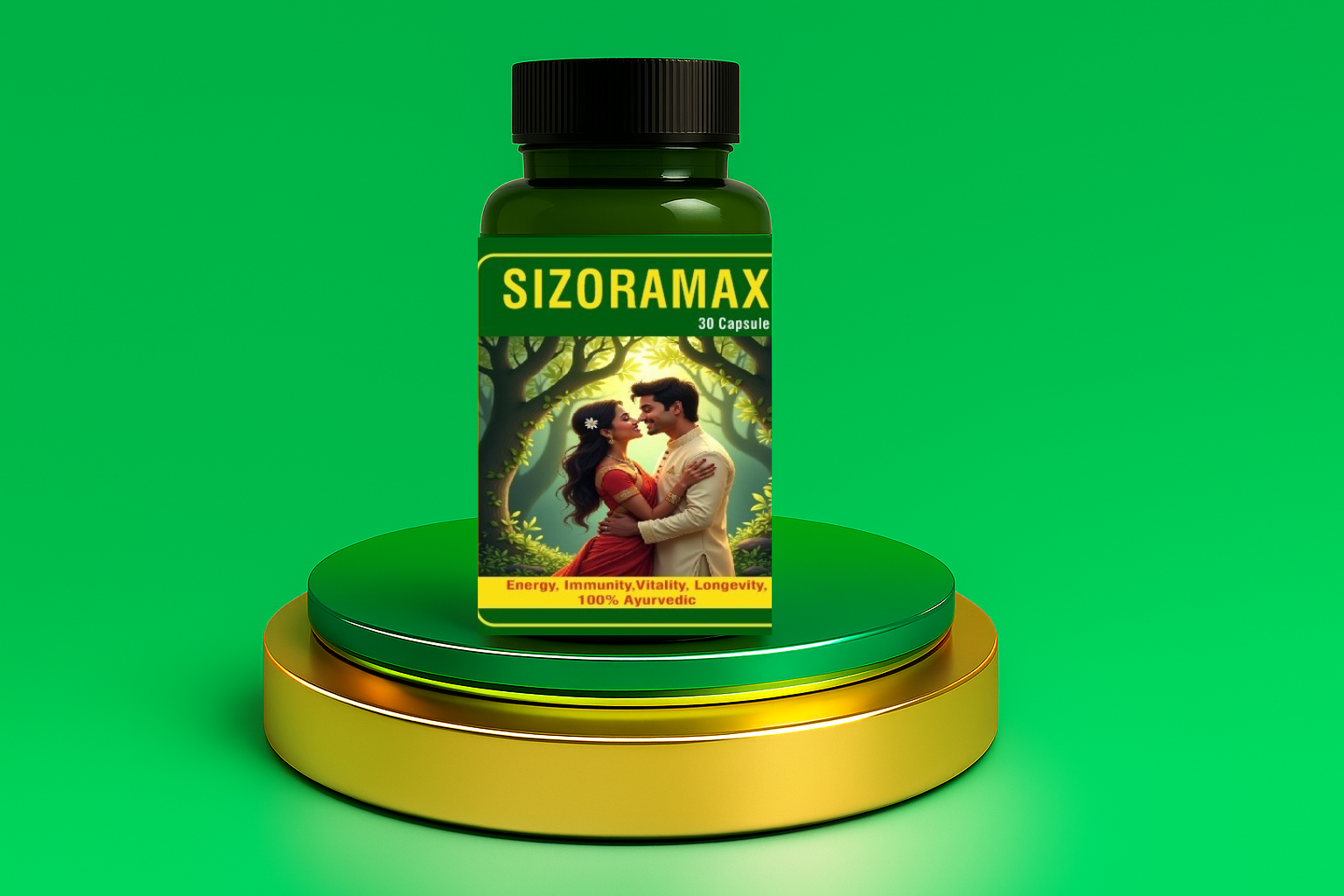 SizoraMax Ayurvedic Herbal Capsules – | 30 Capsules | - Rebirth Ayurveda